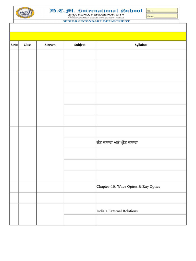 Weekly Test Schedule 20-11-2024 | PDF