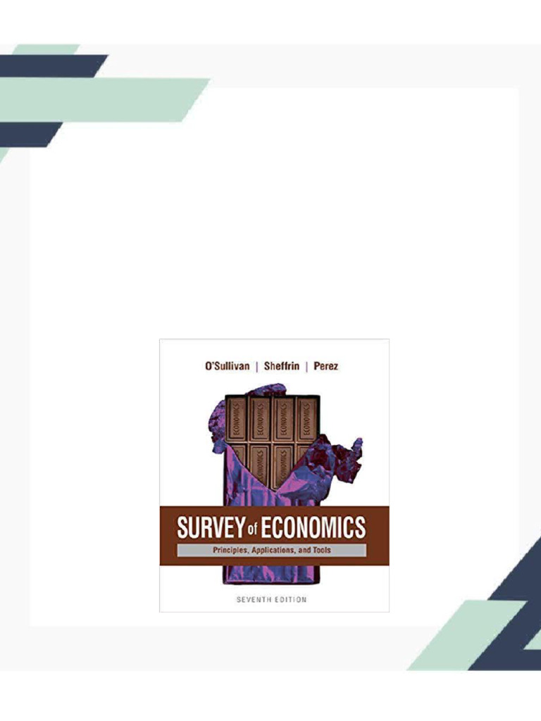 (eTextbook PDF) for Survey of Economics: Principles, Applications, and ...