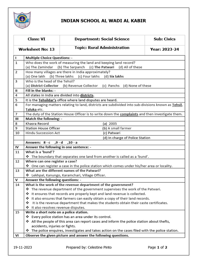 Rural Administration Iswk Annual | PDF | Police | Law Enforcement