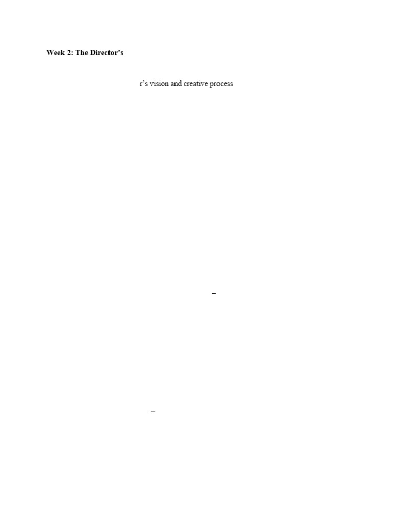 Tha 363 Week 2 Lecture Note | PDF | Theatre | Performing Arts