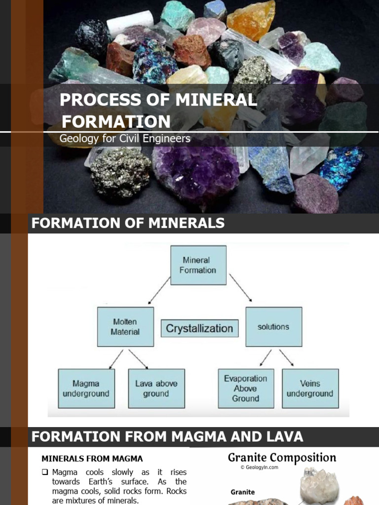 Mineral Formation Processes Explained | PDF | Minerals | Magma