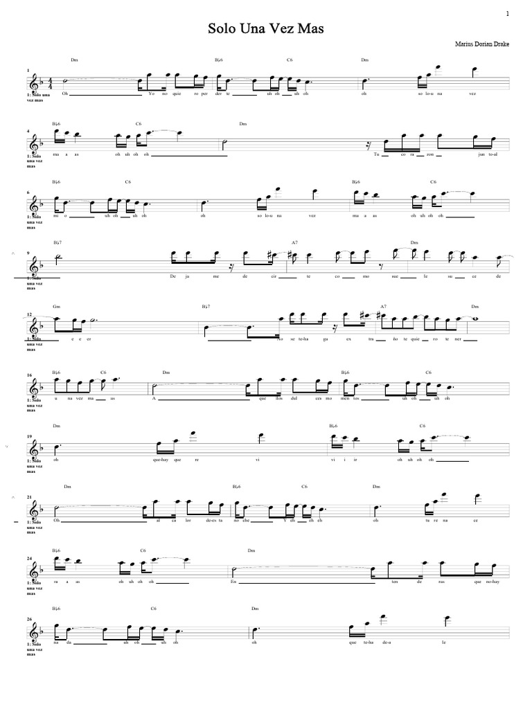 Solo Una Vez Mas | PDF