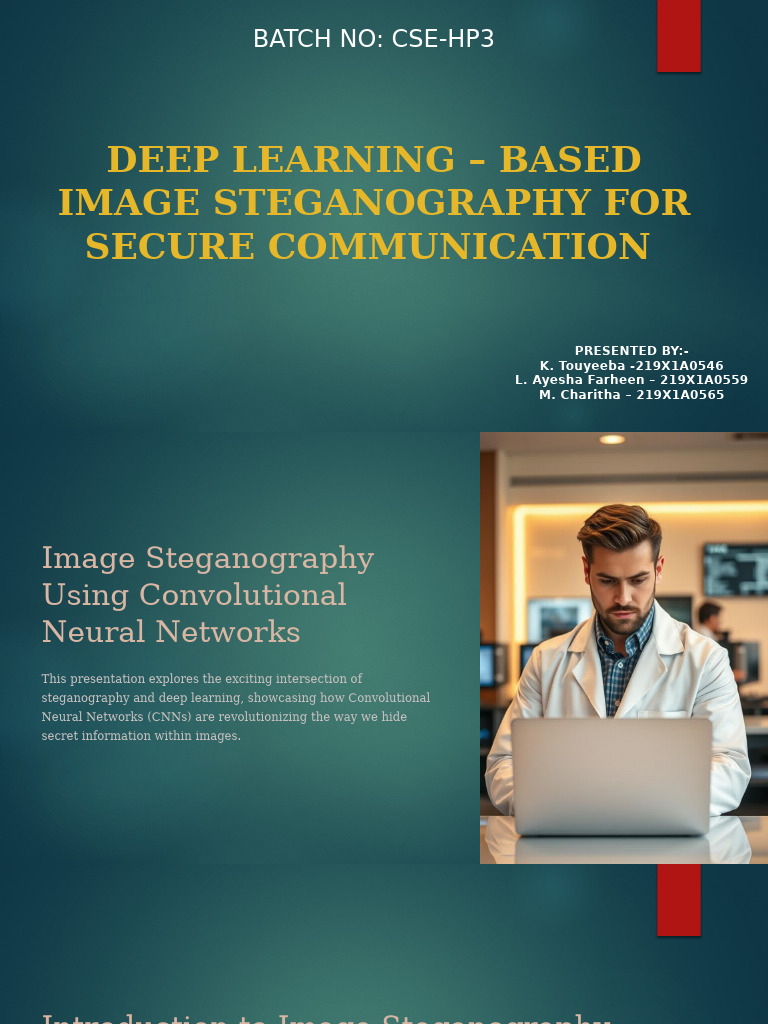 Image-Steganography-Using-Convolutional-Neural-Networks | PDF | Applied Mathematics | Computer ...