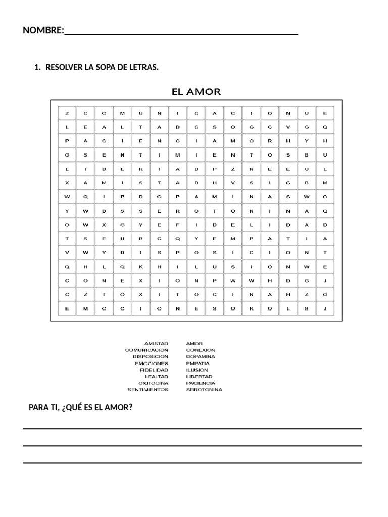Trabajo de J | PDF | Amor | Conocimiento