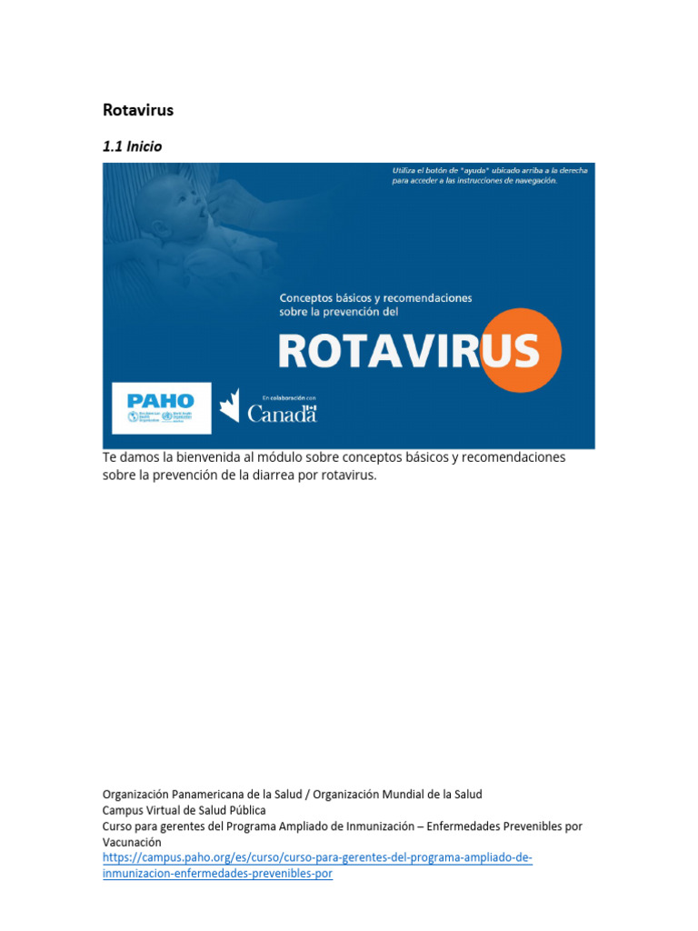 ROTAVIRUS | PDF | Diarrea | Vacunación