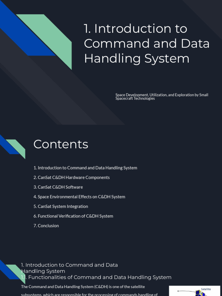 Command and Data Handling | PDF | Global Positioning System | Power Supply