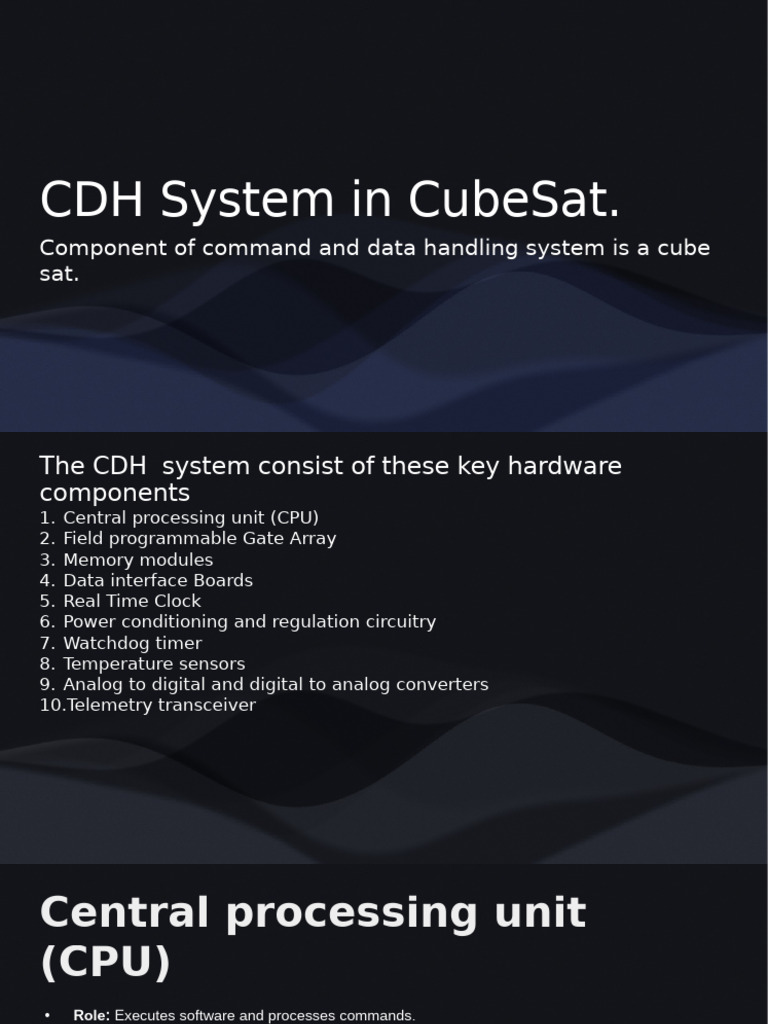 Cube Sat CHD System | PDF | Random Access Memory | Computer Memory