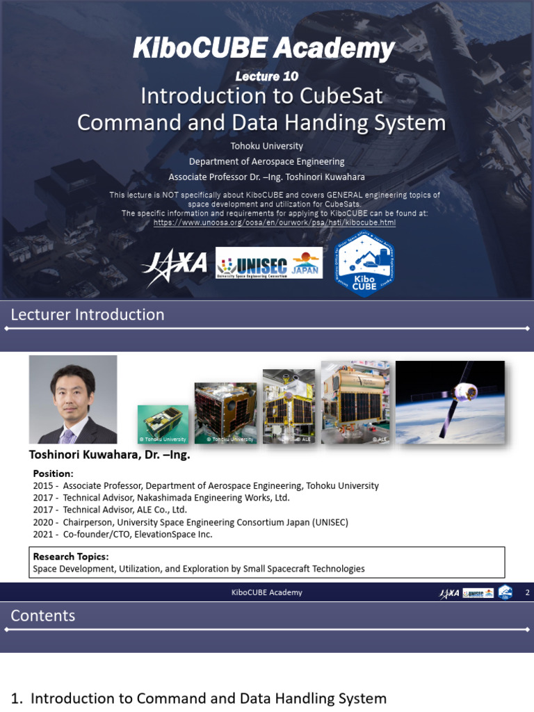 CubeSat Command and Data Handling Overview | PDF | Hardware Description Language | Central ...