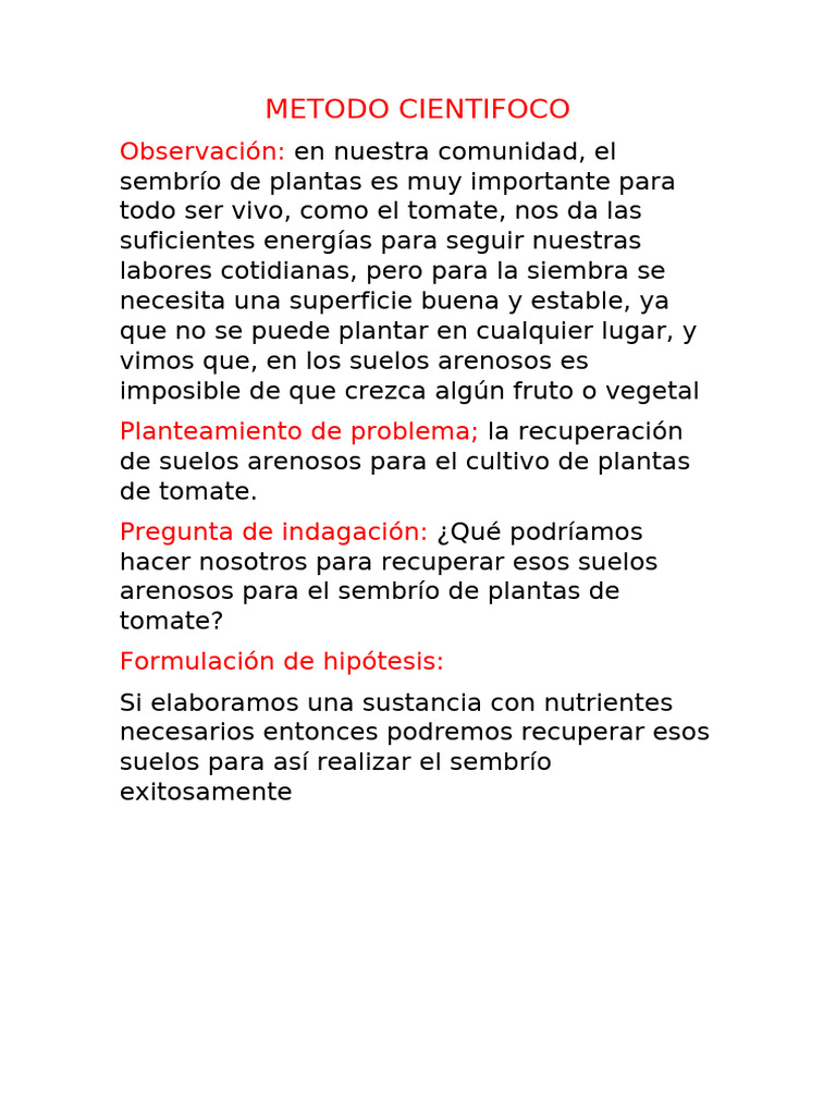 Metodo Cientifoco | PDF