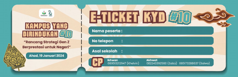 E-Ticketing KYD#10 Risnanda Salwa Nadya | PDF