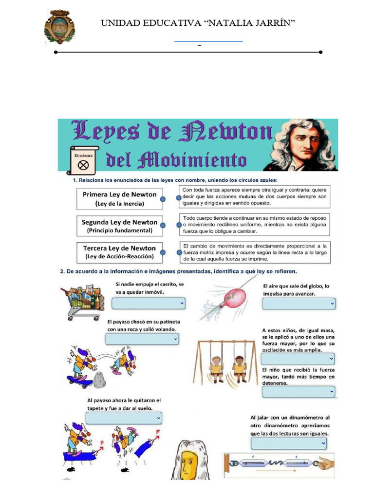 Taller Refuerzo Academico Leyes de Newton | PDF