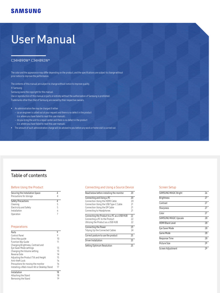 BN46-00887A-Eng | PDF | Electrical Connector | Computer Monitor
