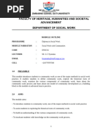 Community Work Process Report Number 1 | PDF | System | Social Work