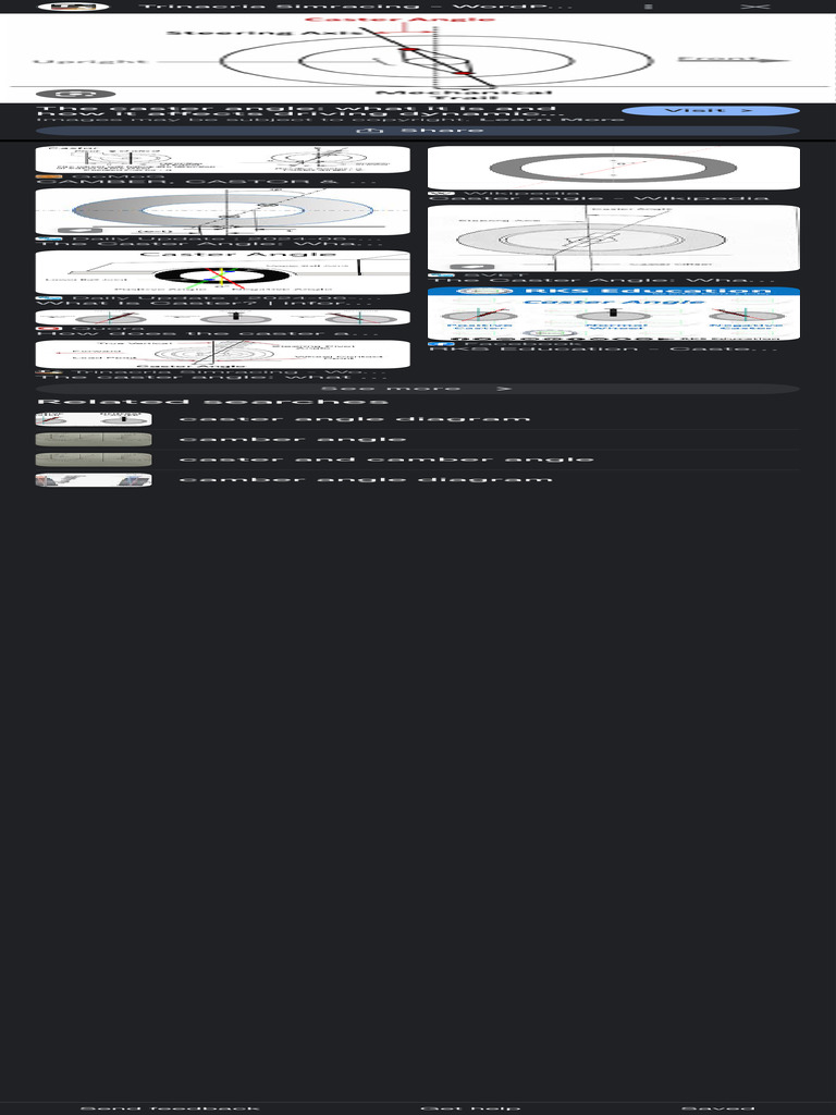 Sketch A Castor Steering of A Vehicle - Google Search | PDF