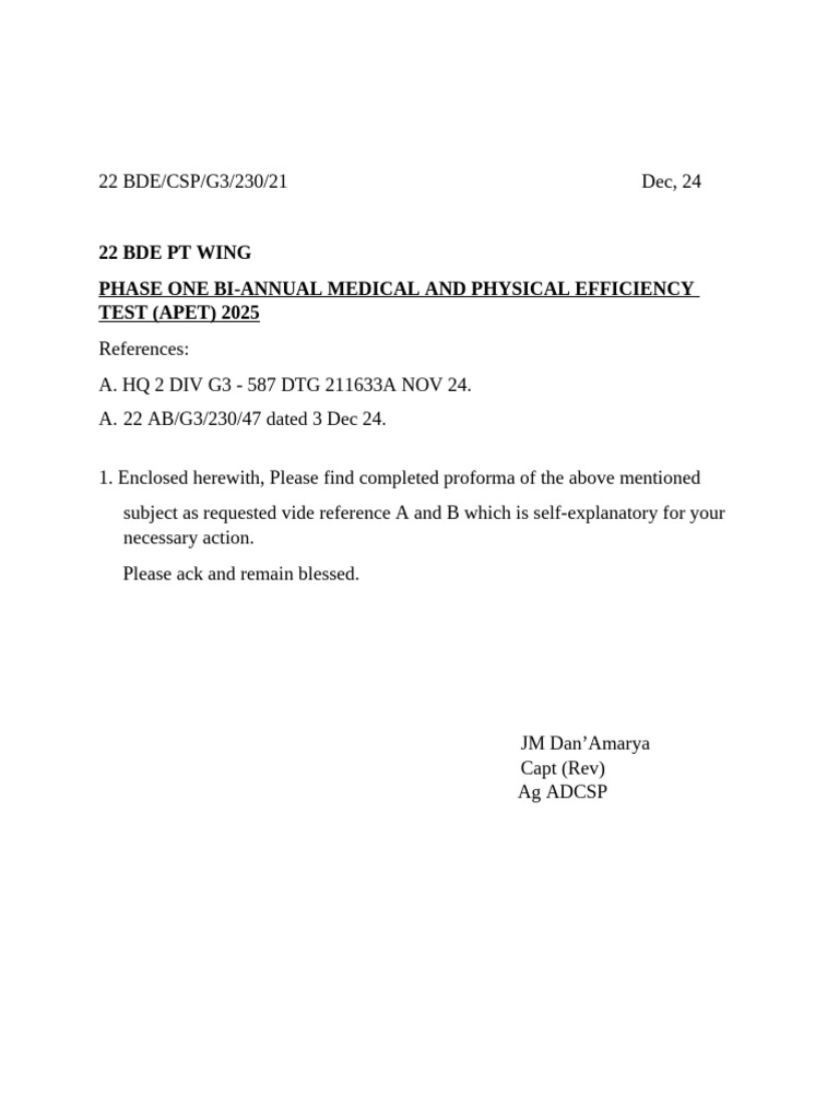Covering PT Letter | PDF