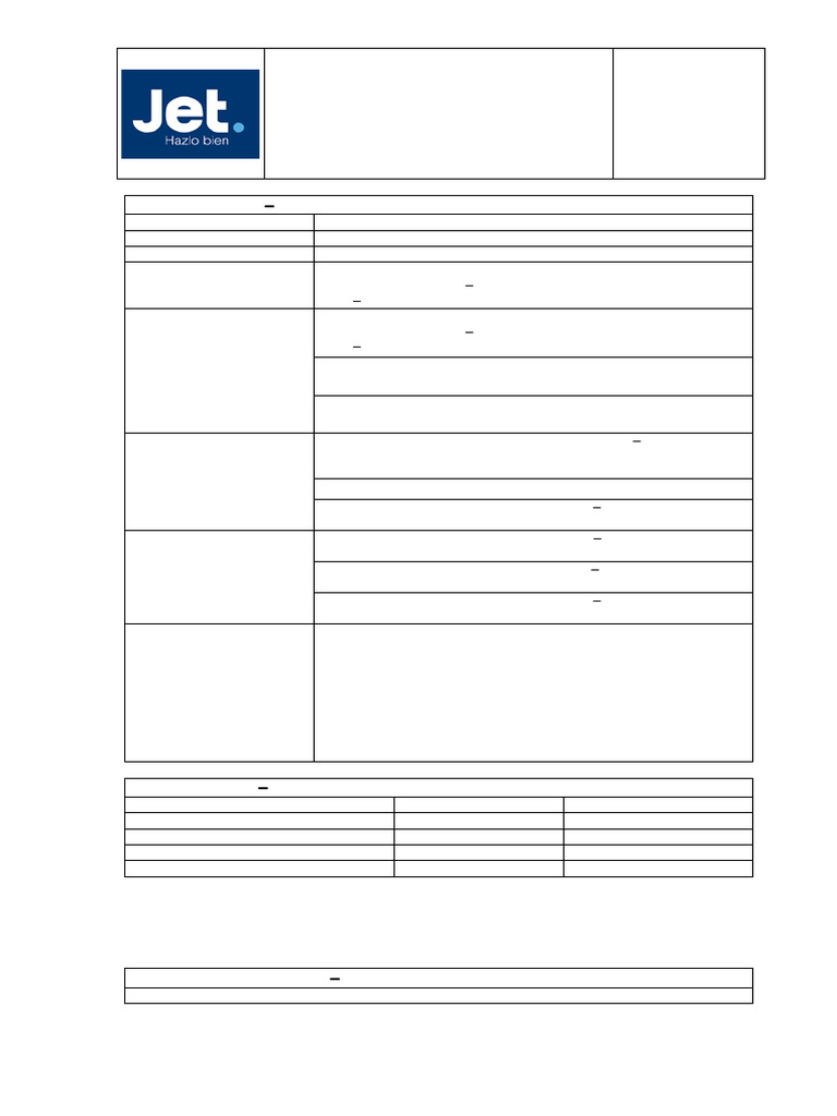 MSDS-0035 Jet Pox 2000 | PDF | Agua | Combustión