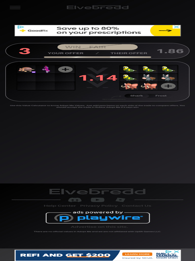 Adopt Me Trade Value Calculator | PDF