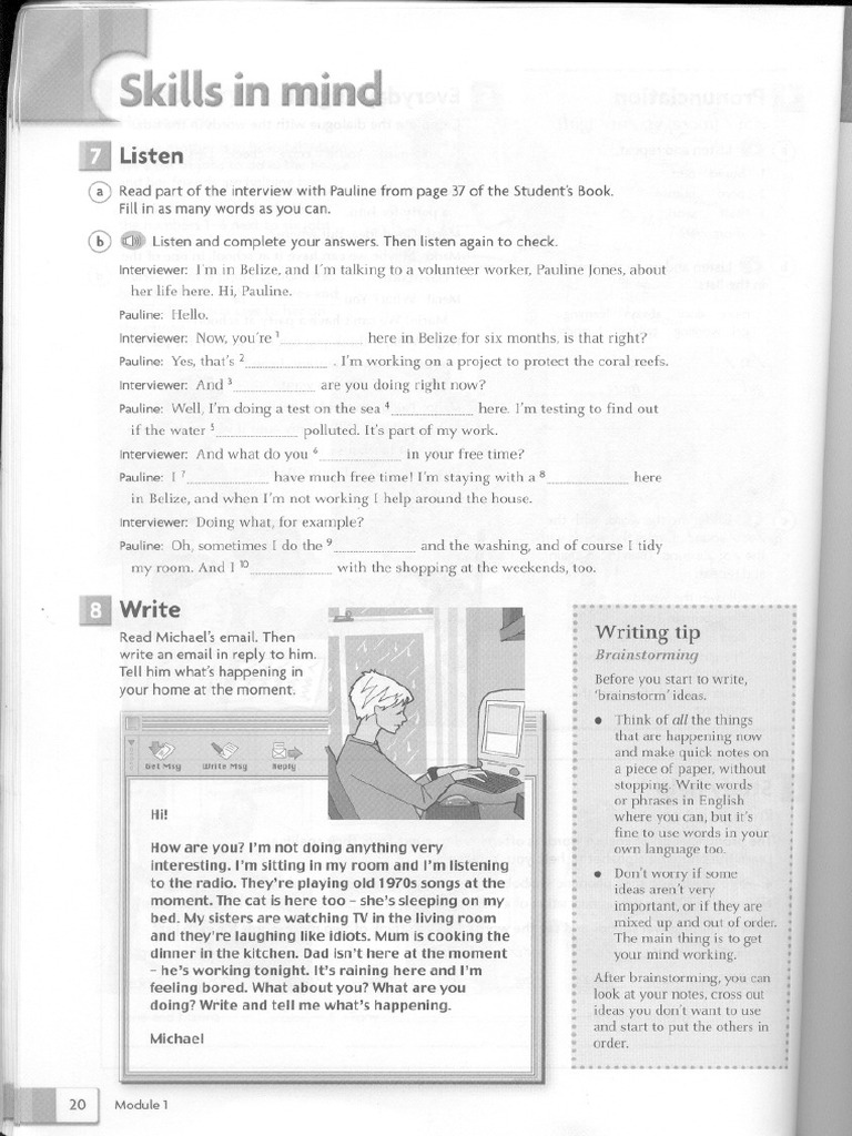 EiM 1 Workbook Listening & Writing | PDF