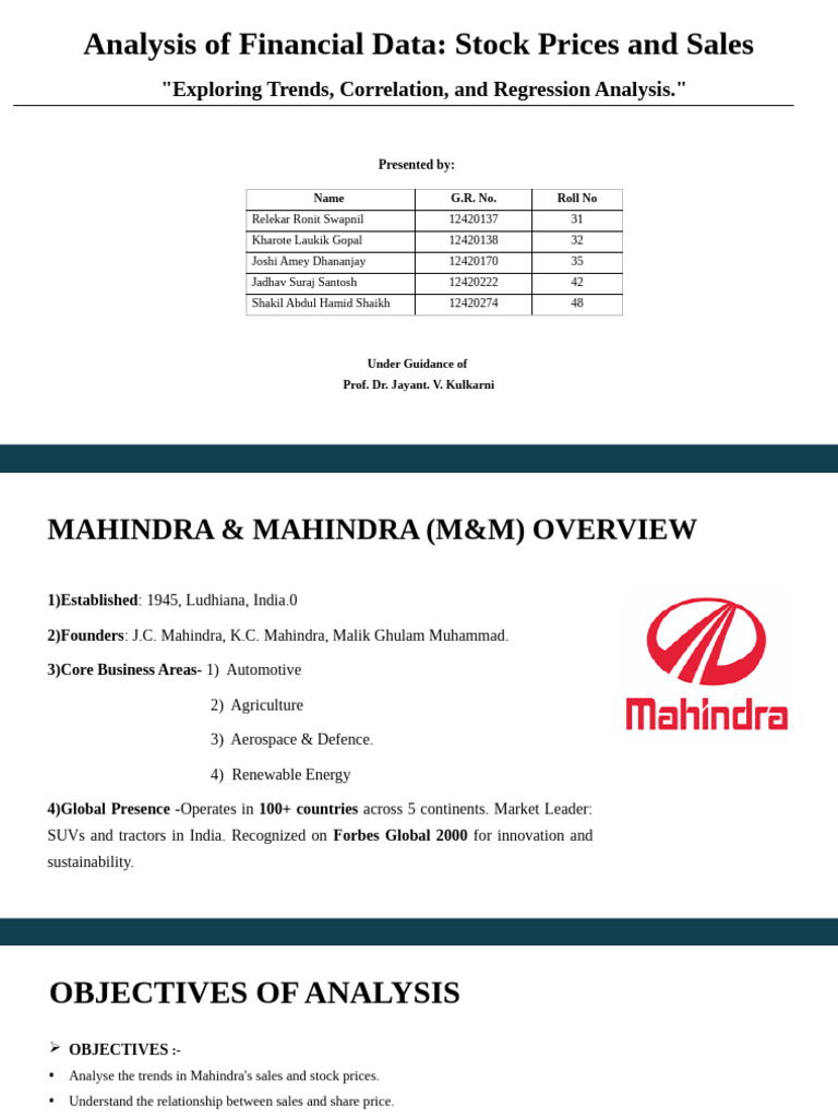 Data Science Presentation SSJ.01 | PDF | Regression Analysis | Numerical Analysis