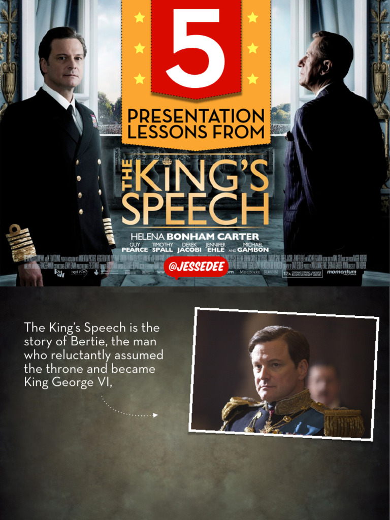 Presentation Lessons From The Kings Speech | PDF