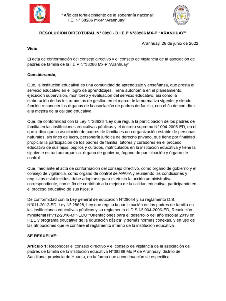 Apafa 0430751 | PDF | Justicia | Crimen y violencia