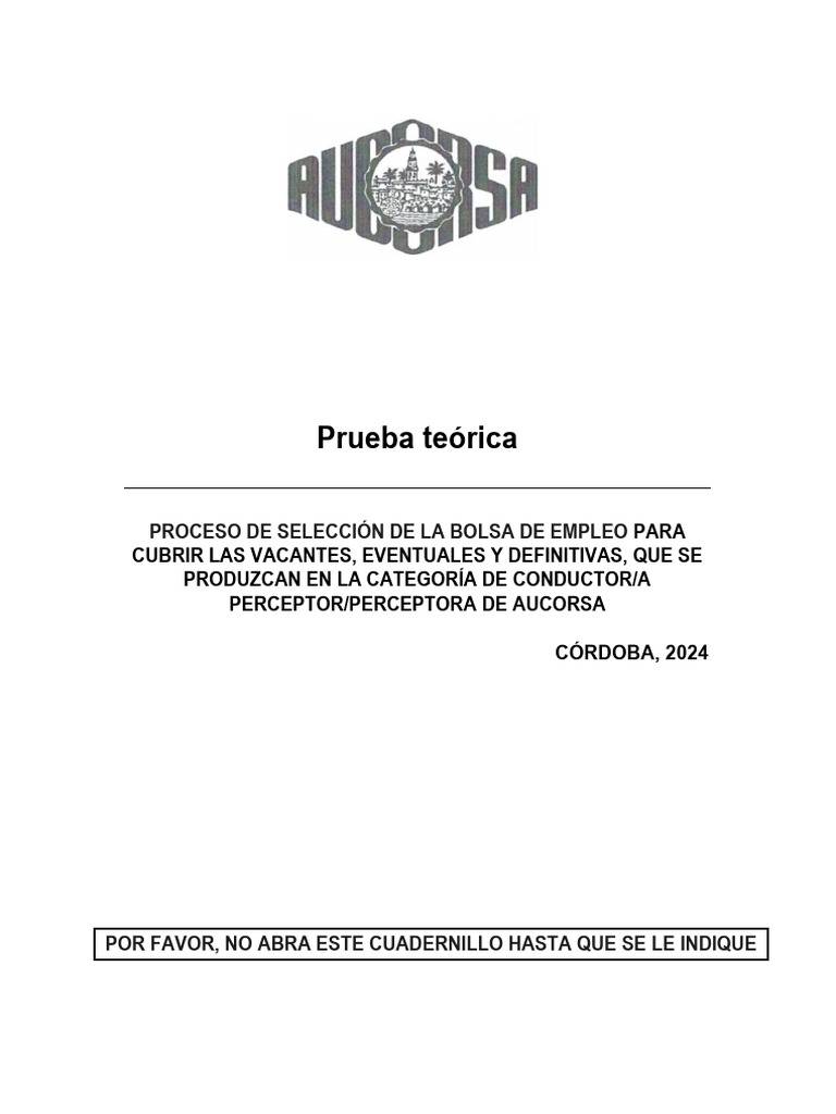 00 03 DEFINITIVO 28012023 Prueba Teorica | PDF | Acoso sexual | Ascensor