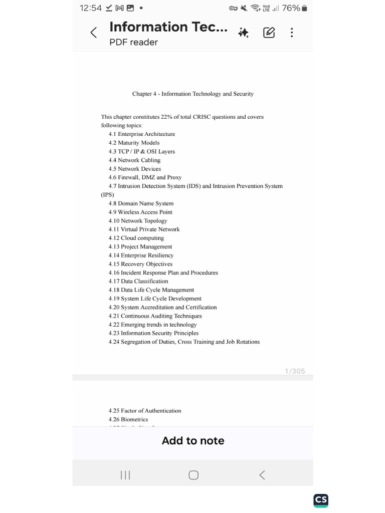 chapter 4 information | PDF