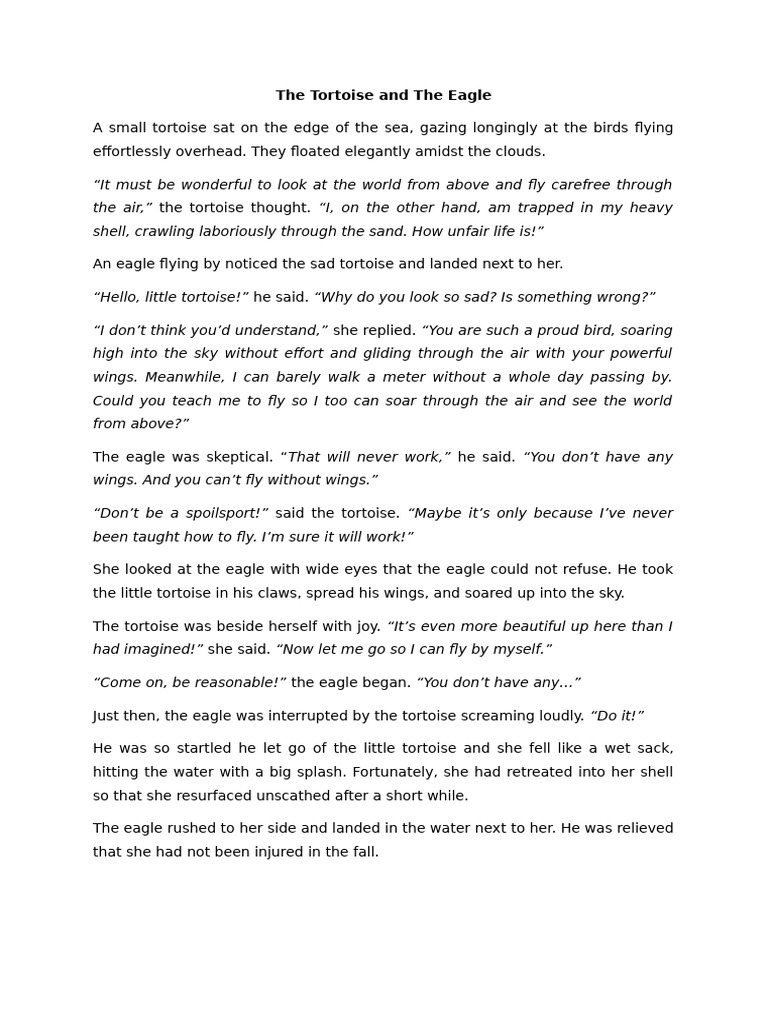 The Tortoise and The Eagle | PDF