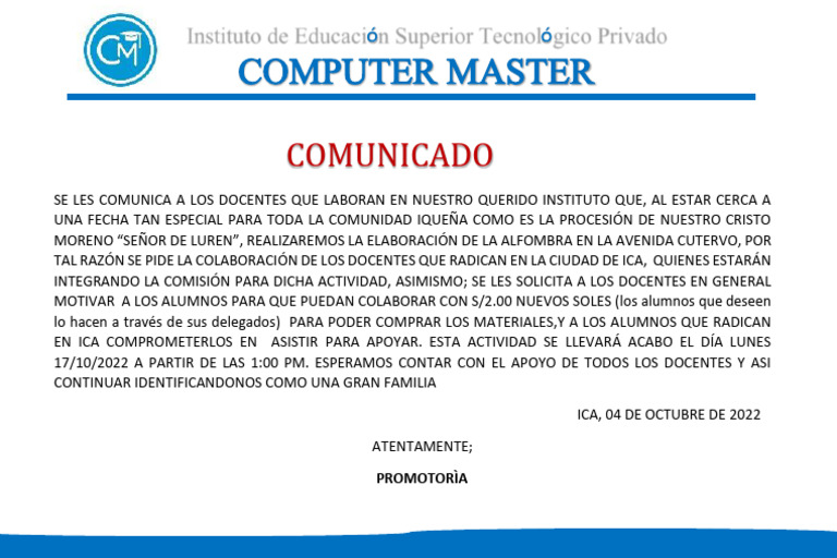 Comunicado | PDF