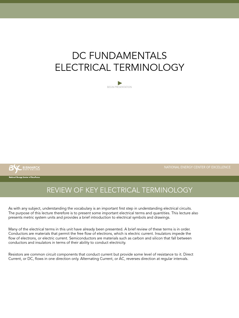 Electrical Terminology | PDF | Capacitor | Voltage