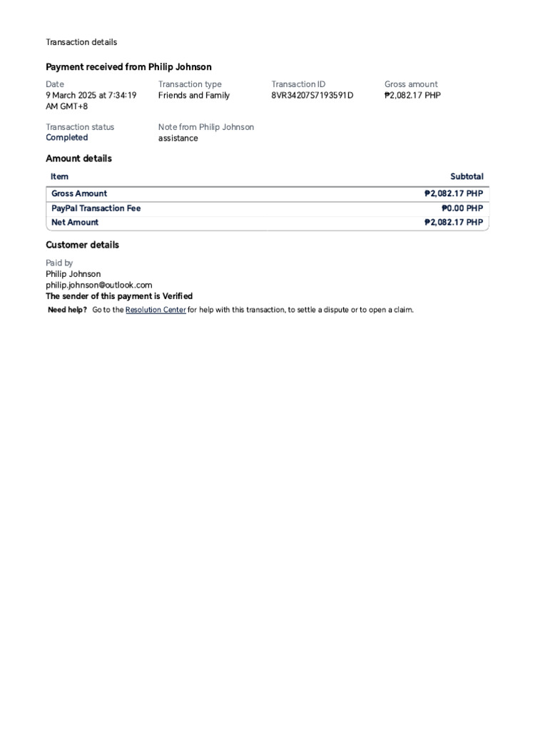 Transactions - PayPal | PDF