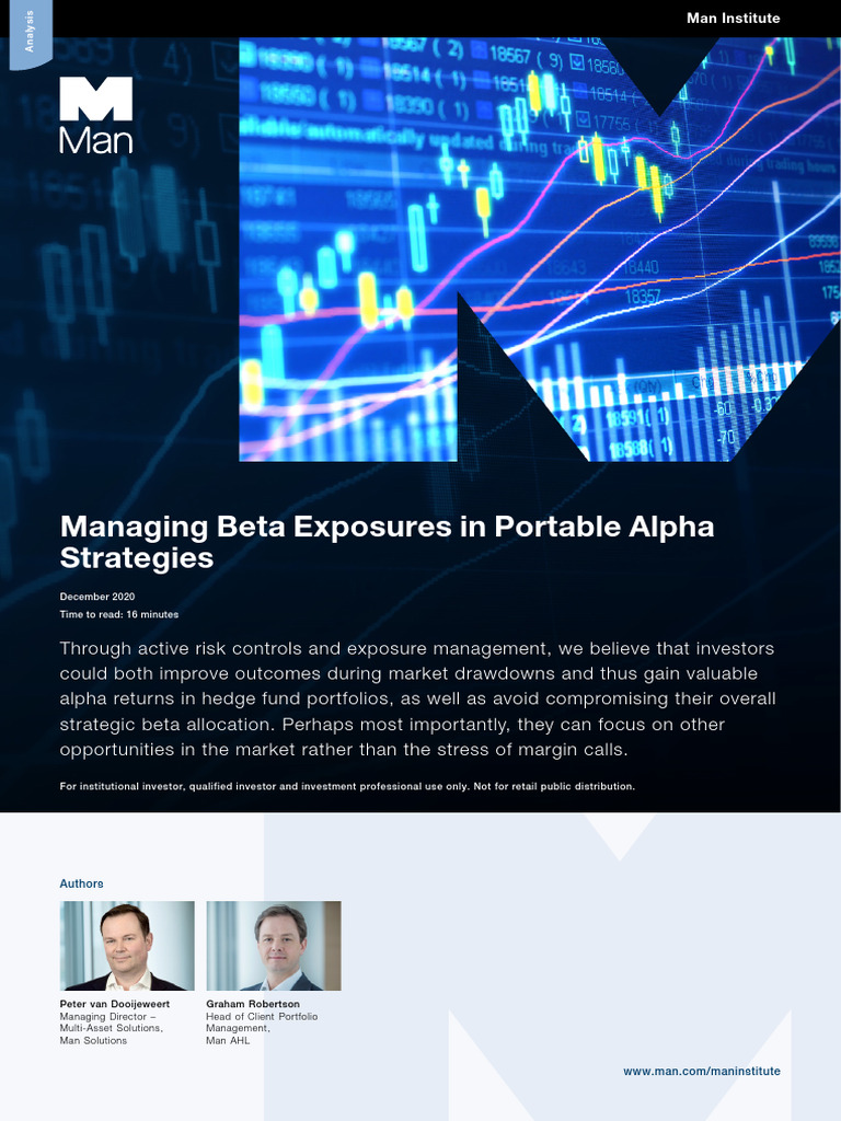 Man Perspective Managing Beta Exposures in Portable Alpha Strategies ...