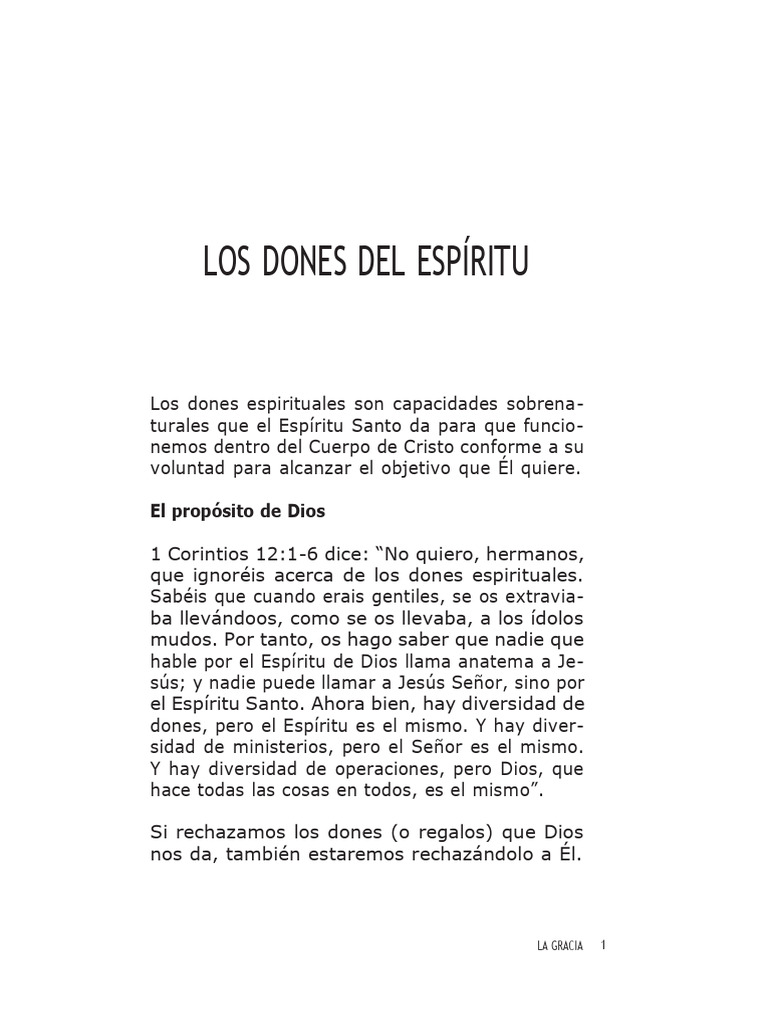 Iv - 11 Los Dones Del Esp - Ritu | PDF | Cristo (título) | Fe