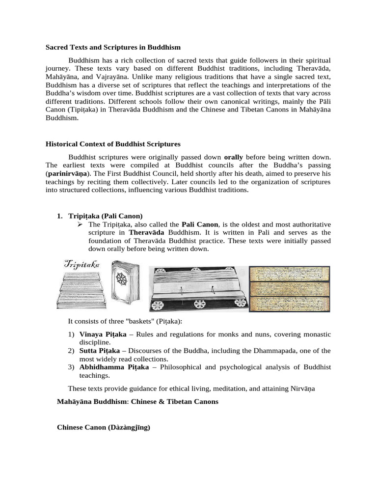 Overview of Buddhist Sacred Texts | PDF | Buddhist Texts | Mahayana