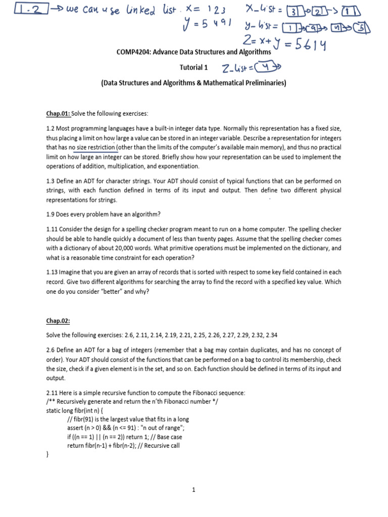 Tutorial 1 - Algorithm Analysis - v2 - 4eeb58f0b9de020 - 202503152343 - 20740 | PDF | Function ...