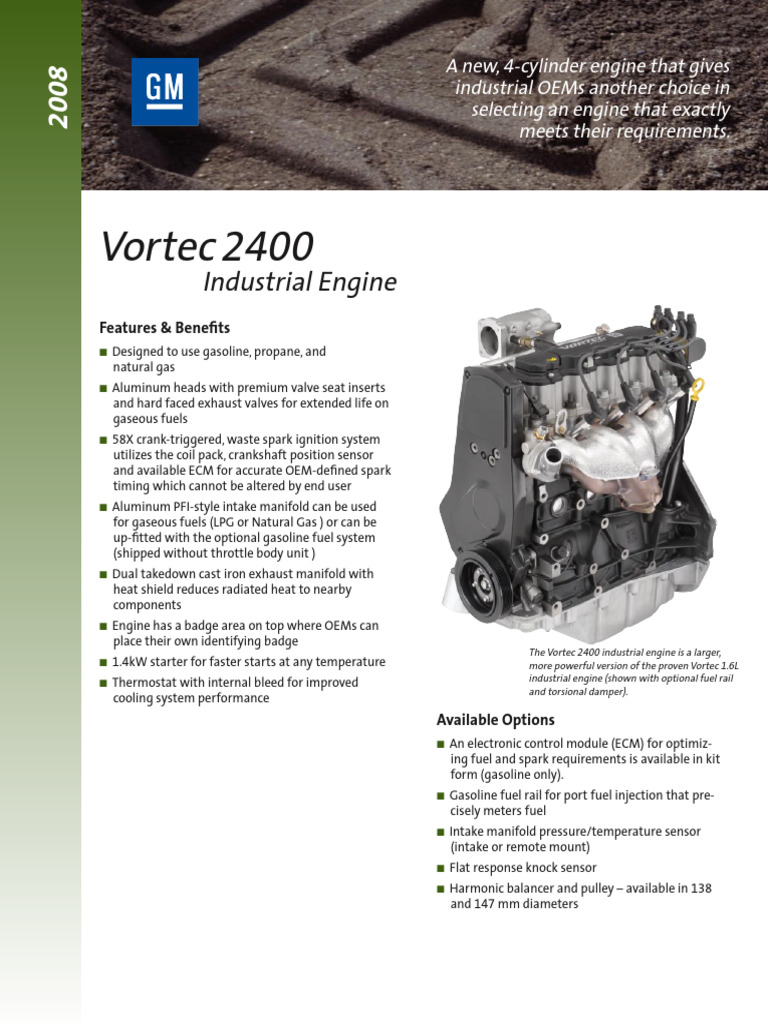2008 2400 Industrial | PDF | Horsepower | Engines