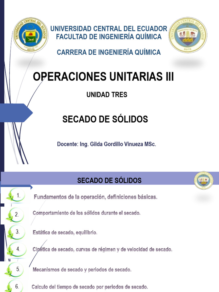 Secado de Sólidos - Parte 2 | PDF | Humedad | Equilibrio químico