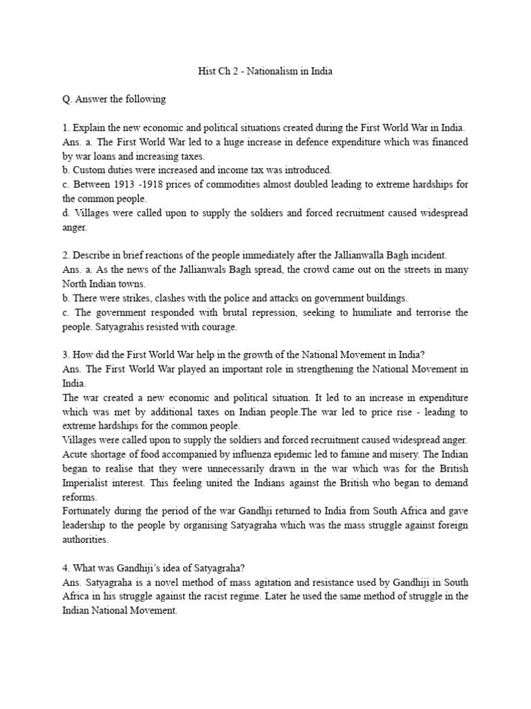Nationalism in India: Key Events and Movements | PDF | Mahatma Gandhi