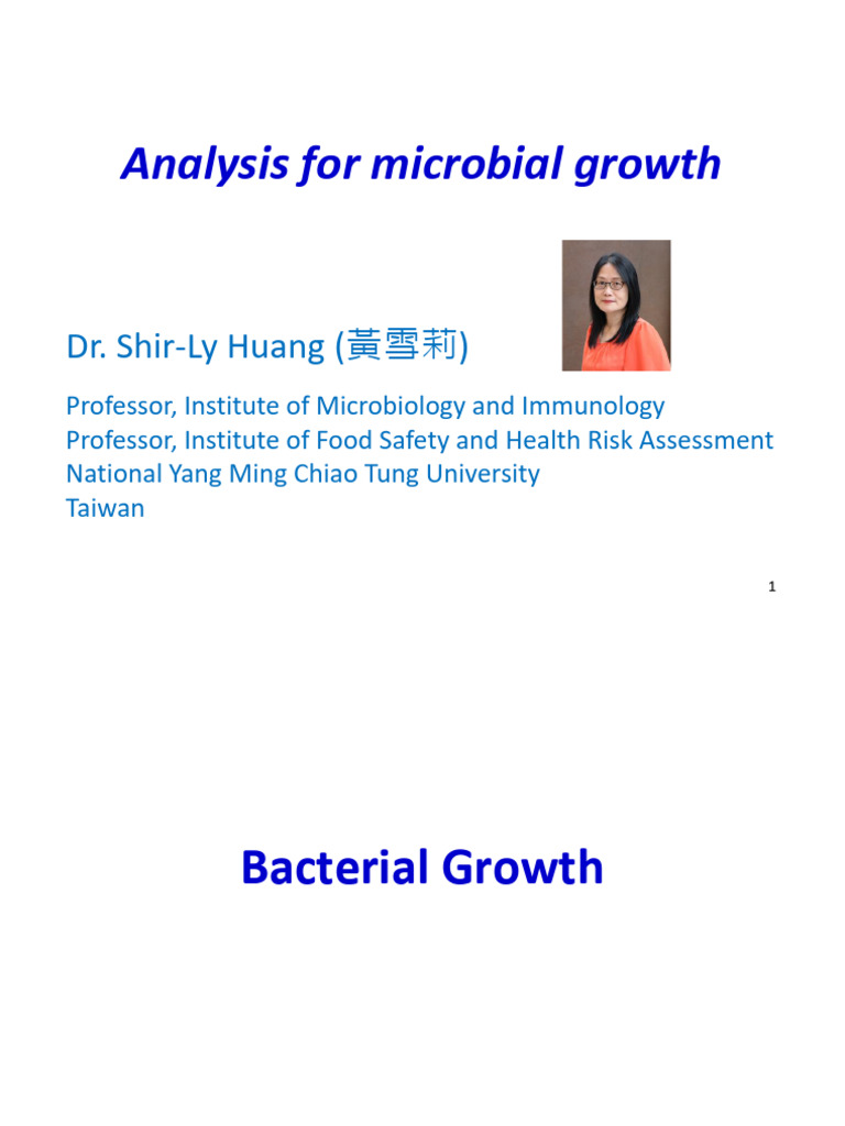 USTH - May 6 - Analysis For Microbial Growth | PDF | Bacteria ...