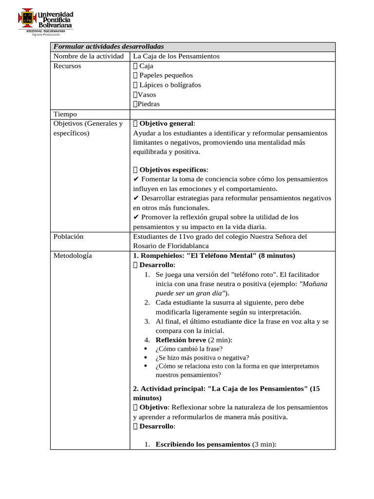 Formato Taller 11 Icfes | PDF | Pensamiento | Mente