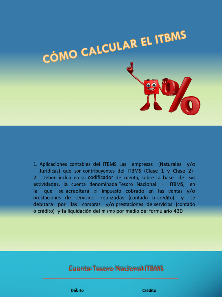 Cómo calcular el ITBMS correctamente | PDF