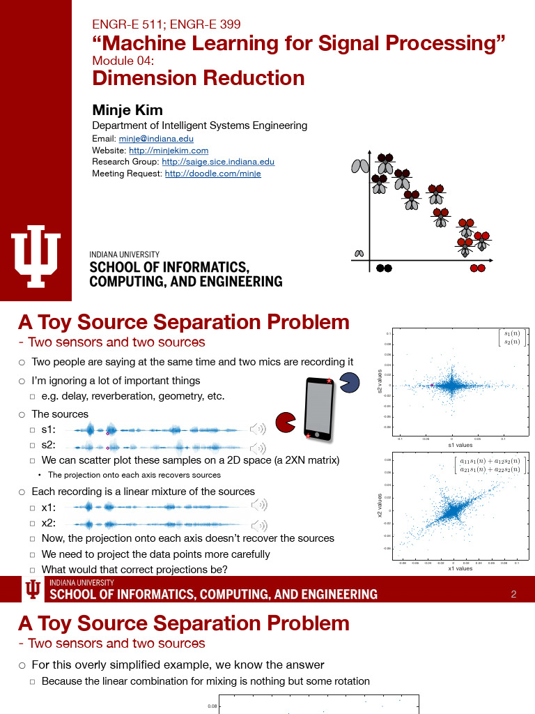 M04 Dimension Reduction 1 (1) | PDF | Principal Component Analysis | Eigenvalues And Eigenvectors