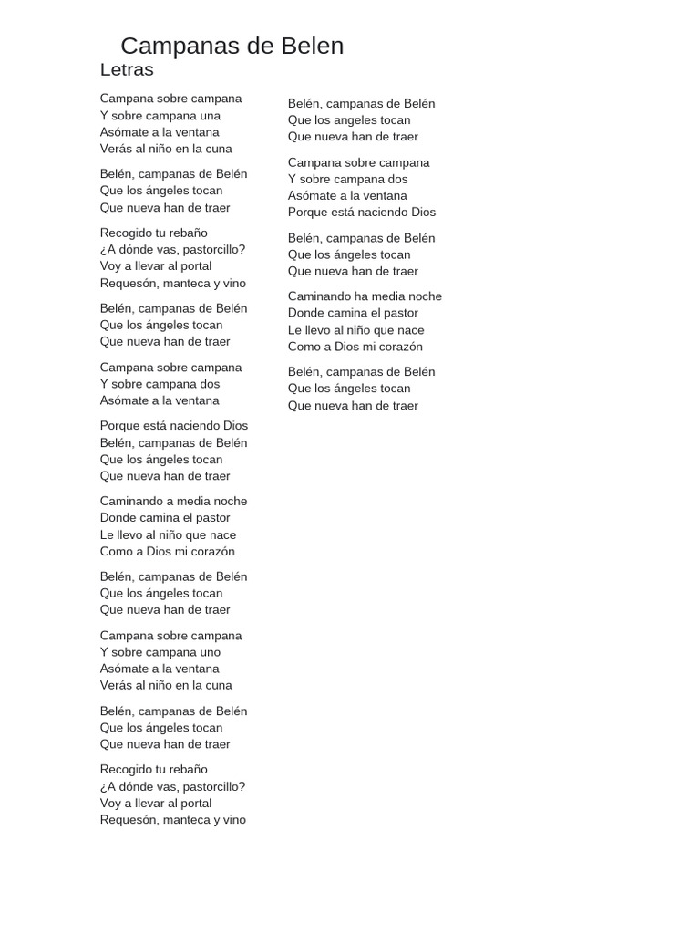 Campanas de Belen | PDF