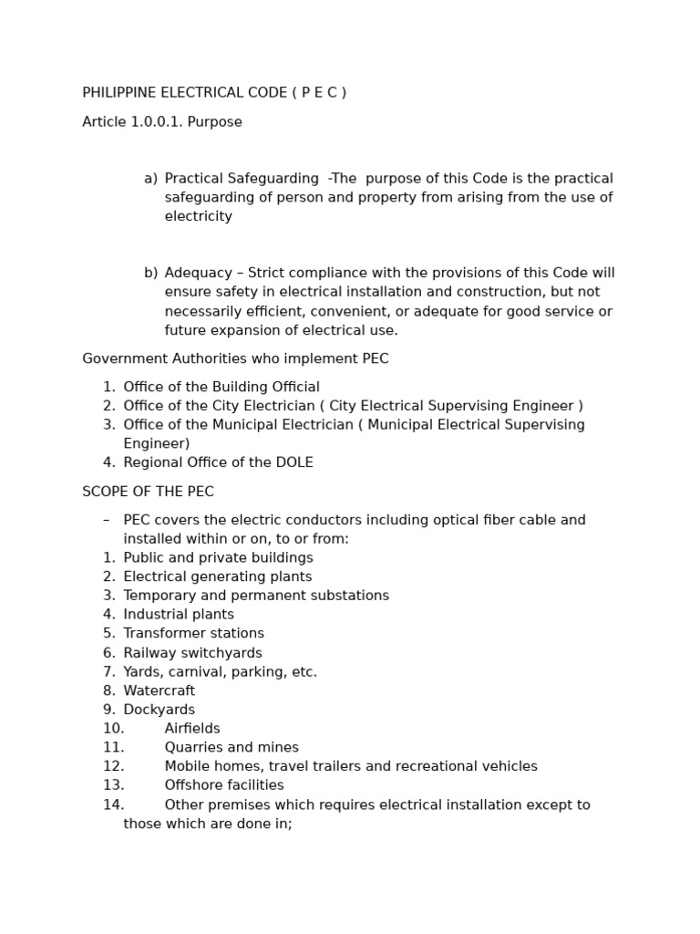 Philippine Electrical Code Overview | PDF | Engineer | Subpoena Duces Tecum