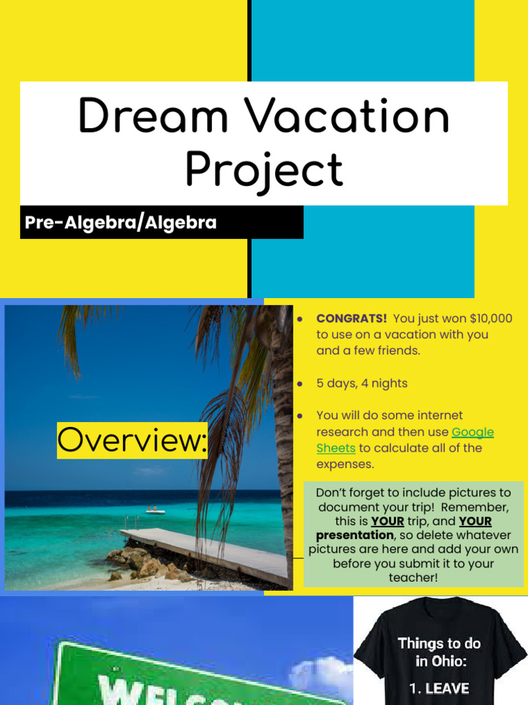 Dream Vacation Project | PDF