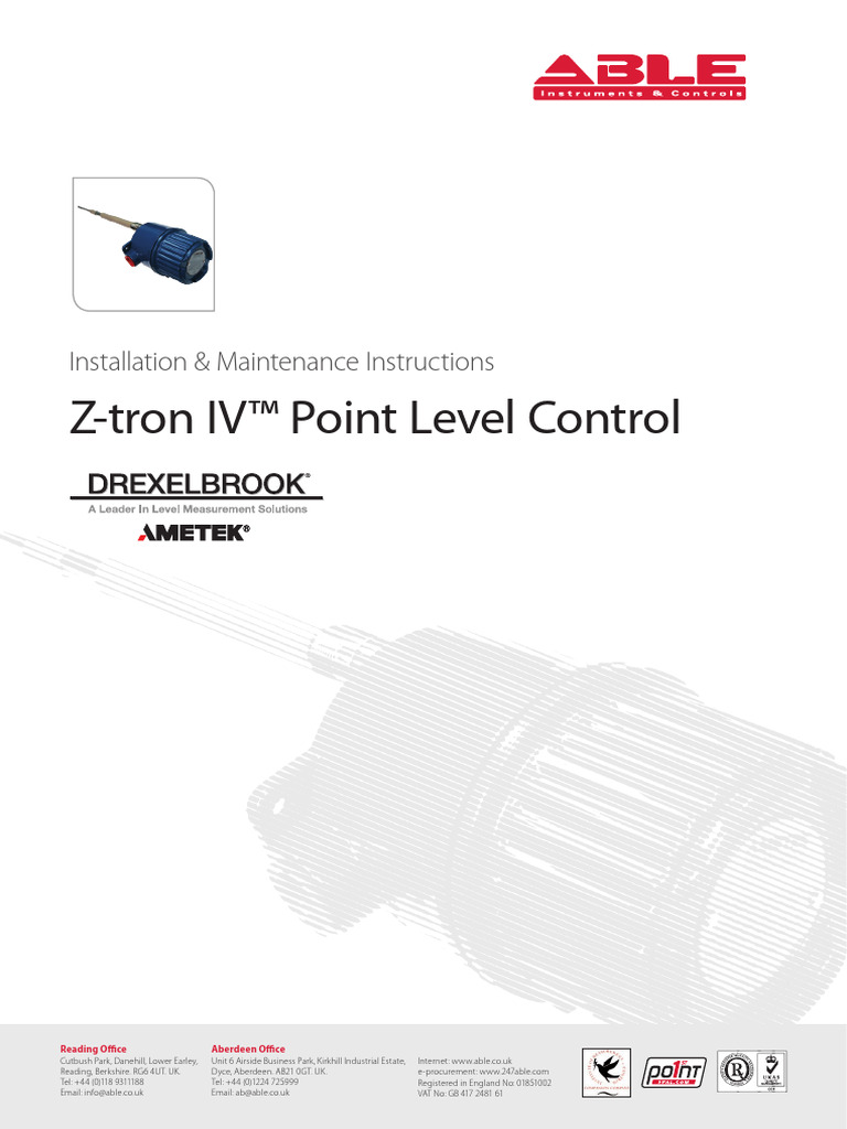 Z Tron IV Iom | PDF | Switch | Relay