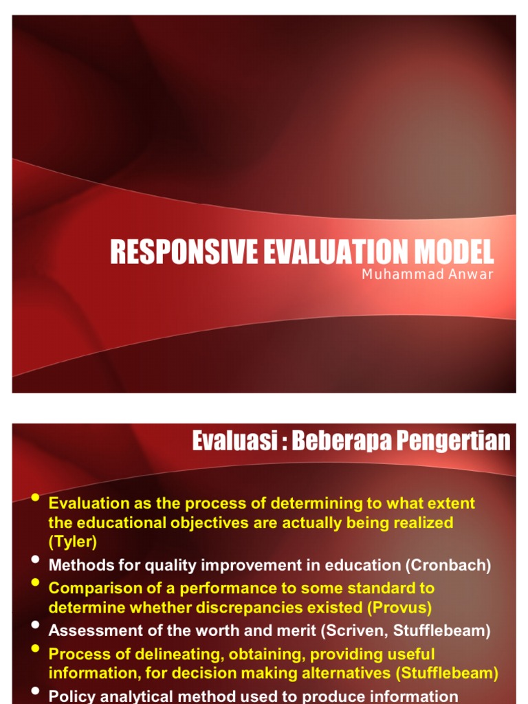 Responsive Evaluation Model | PDF