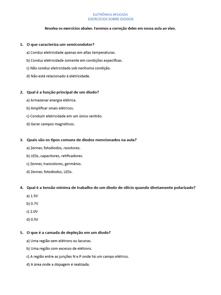 Exercicios Aula 16 - Modulo de Nivelamento | PDF