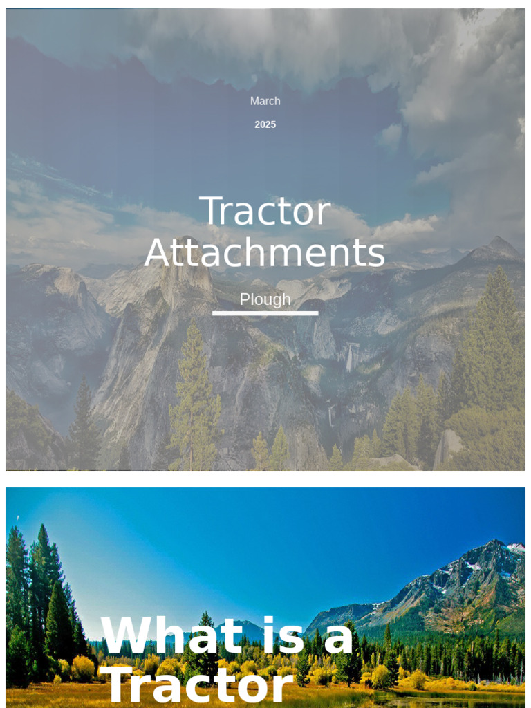 Tractor Plough Attachments Guide 2025 | PDF | Plough | Tractor