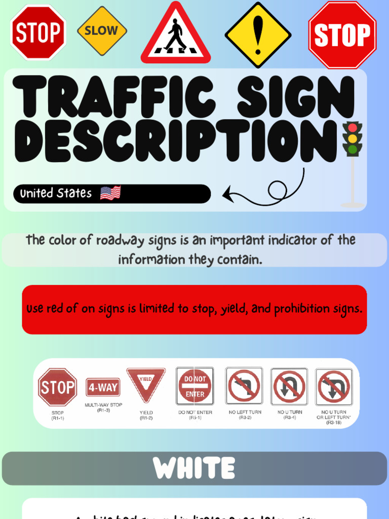 US Traffic Sign Color Guide | PDF